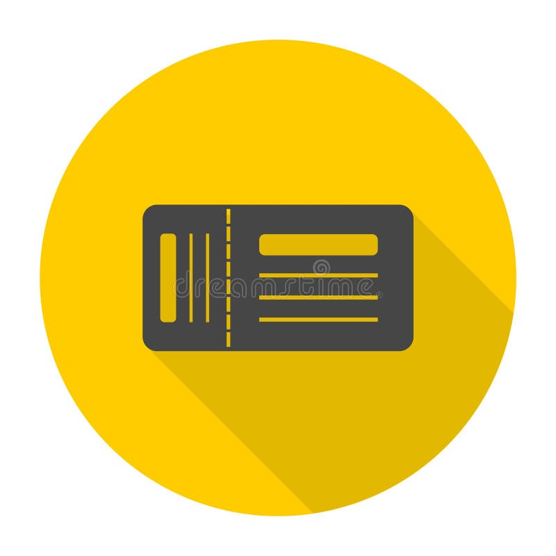 Ticket icon stock vector. Illustration of button, elements - 96373770