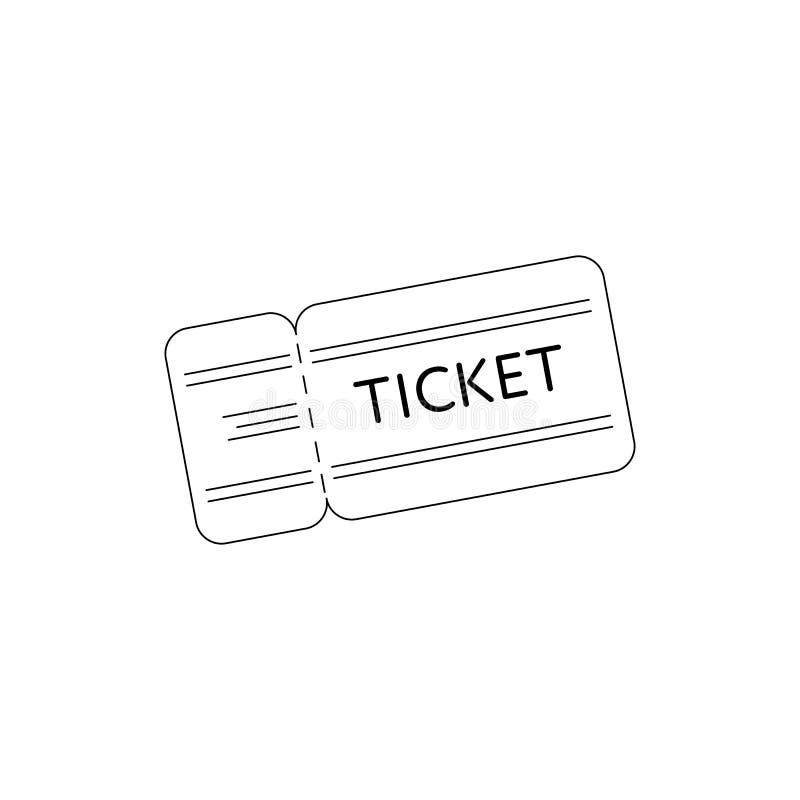 Ticket Outline Transparent Stock Illustrations – 1,377 Ticket Outline ...