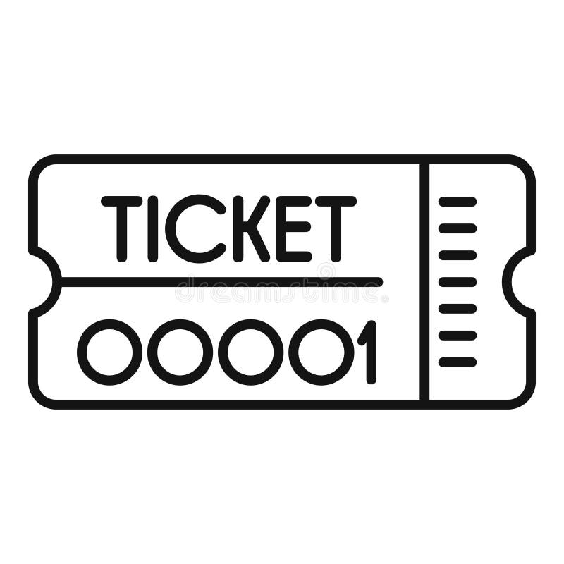 Ticket Icon Representing Event Entry Access Stock Vector - Illustration ...
