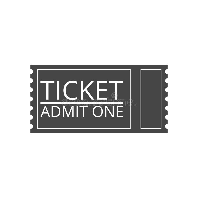 The Ticket Icon, Ticket Symbol Stock Vector - Illustration of paper ...