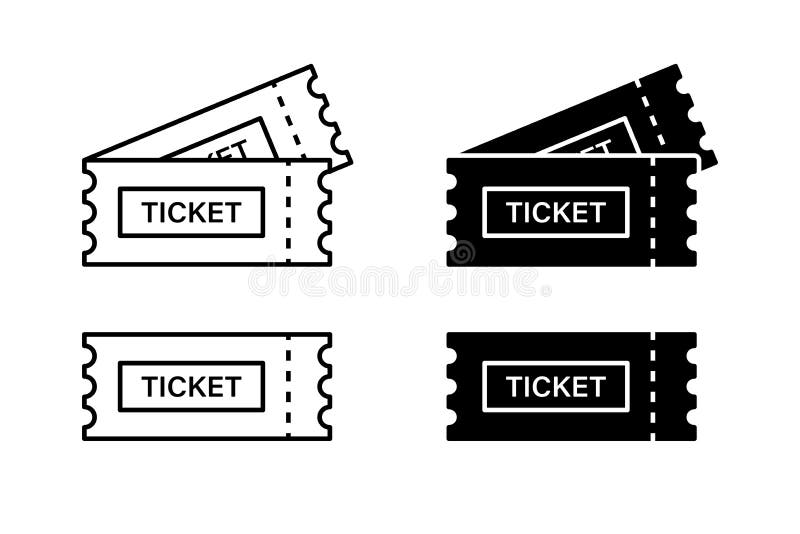 Isolated Raffle Ticket Sticker Icon Stock Illustration - Illustration ...