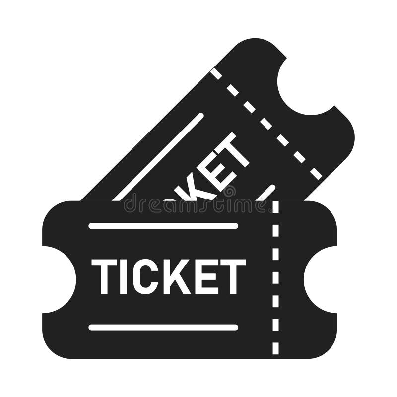 Ticket Icon. Vector Isolated Tickets Symbol Stock Vector - Illustration ...