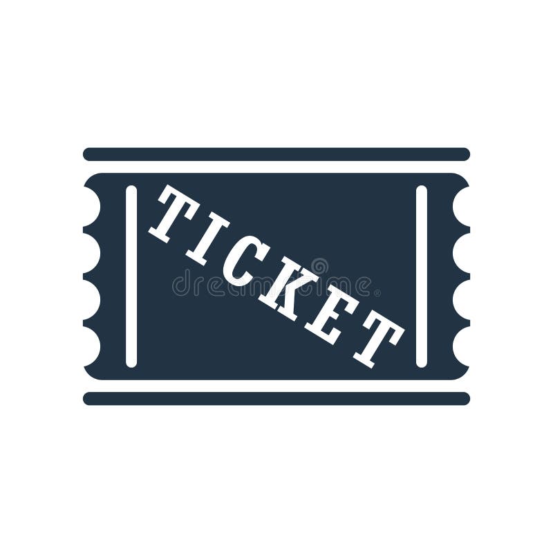 Ticket Icon Vector Isolated on White Background, Ticket Sign , Line or ...