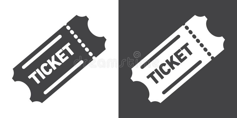 Ticket Icon Thin Line Illustration Set Stock Vector - Illustration of ...