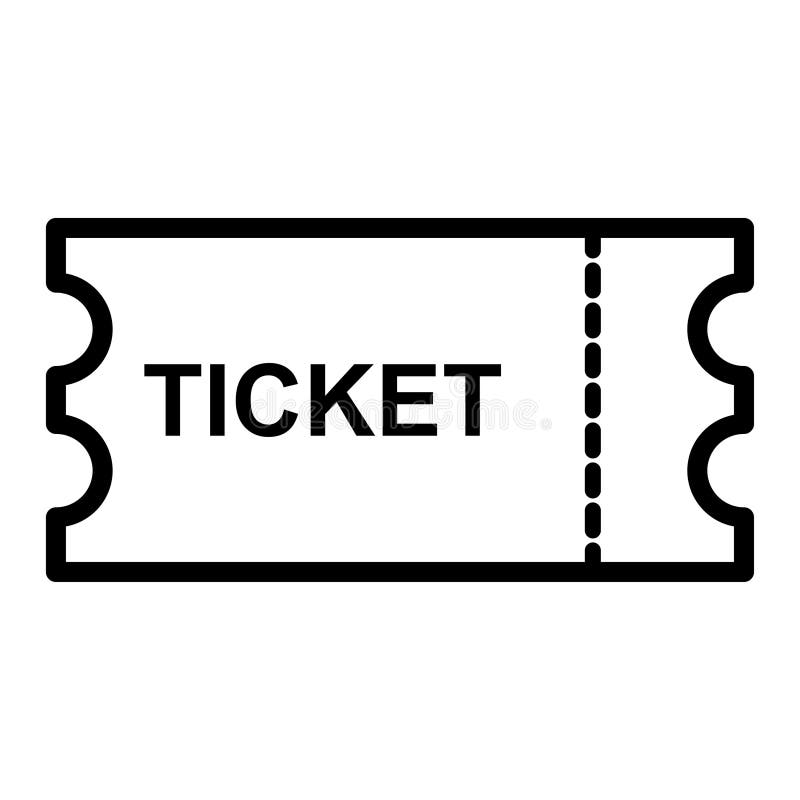 Ticket Icon Vector Design Template Basic RGB Stock Illustration ...
