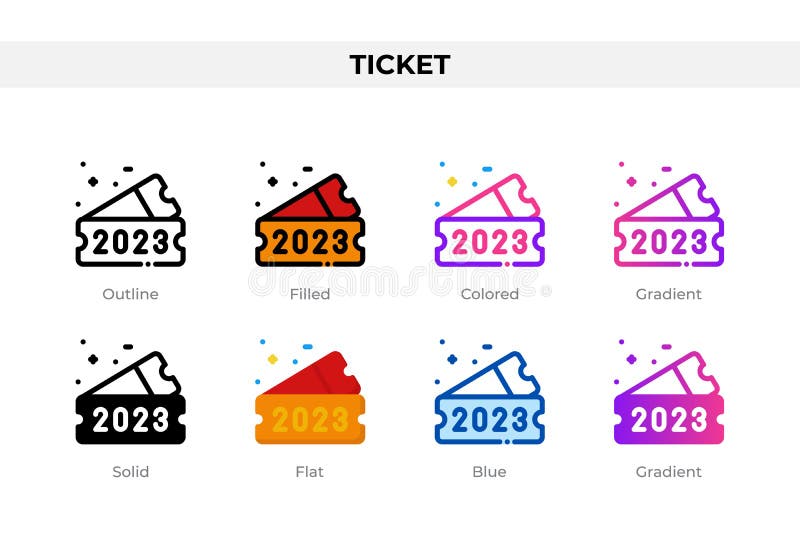 Ticket Icons in Different Style. Ticket Icons Set. Holiday Symbol ...
