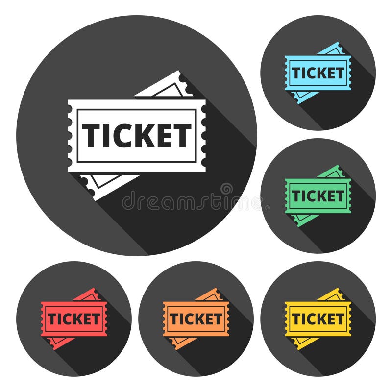 Ticket Icons. Coupon Icons. Various Yellow Ticket Templates Stock ...