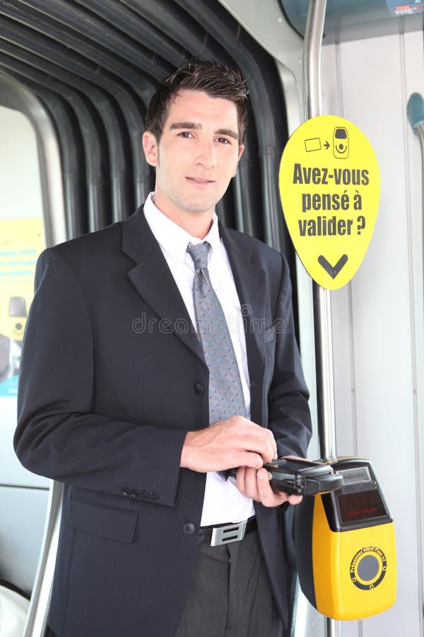 Ticket inspector stock photo. Image of happy, town, inspector - 30470426