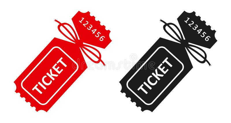 Ticket Invitation Icon, Ticket Gift - Vector Stock Vector ...