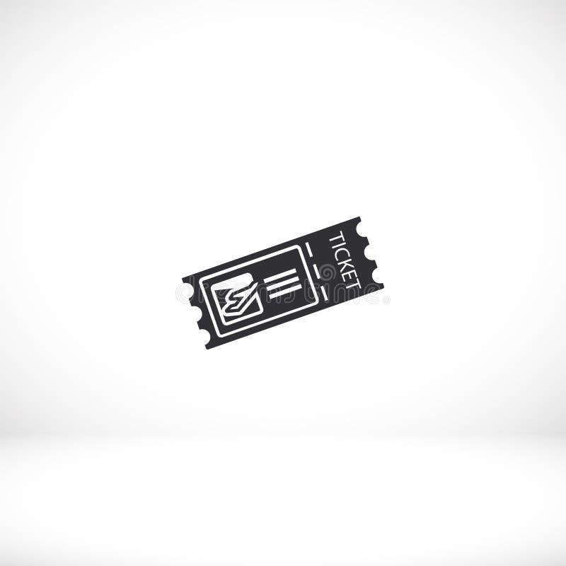 Ticket Isolated Minimal Single Flat Icon for Application and Info ...