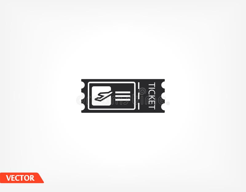 Ticket Isolated Minimal Single Flat Icon for Application and Info ...