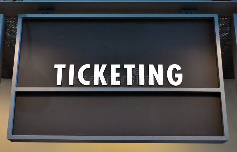 Ticket Line Sign stock image. Image of signage, board - 63190883