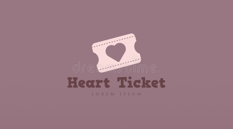 Ticket Logo Design Concept Vector Stock Vector - Illustration of ...