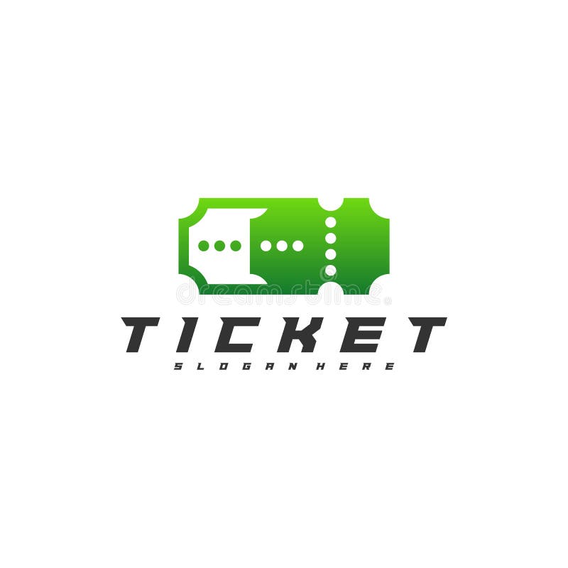 Ticket Logo Design Concept Vector, Template, Creative Design, Icon ...