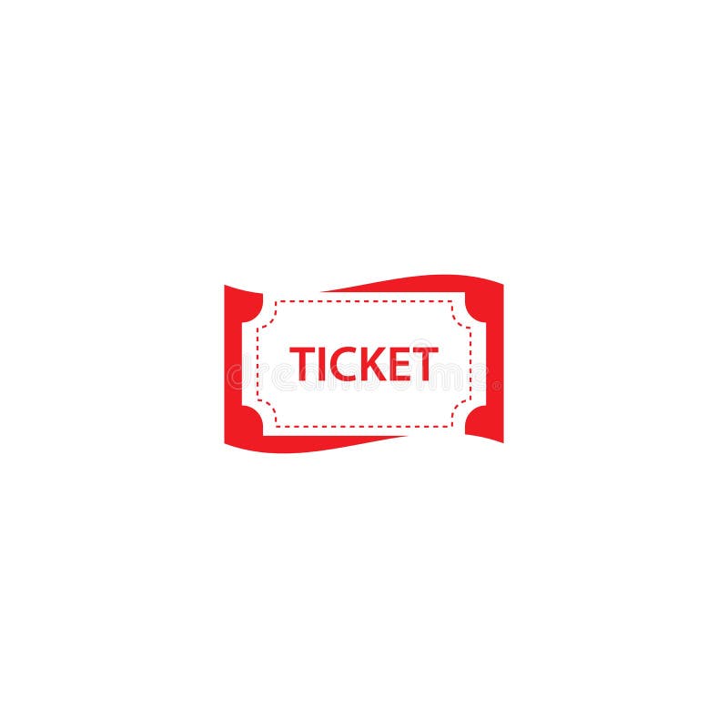 Ticket logo icon vector stock vector. Illustration of tourism - 168489771