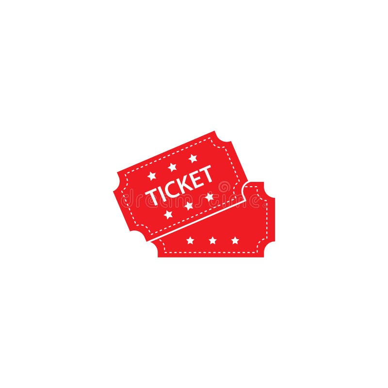 Ticket logo icon vector stock vector. Illustration of entertainment ...