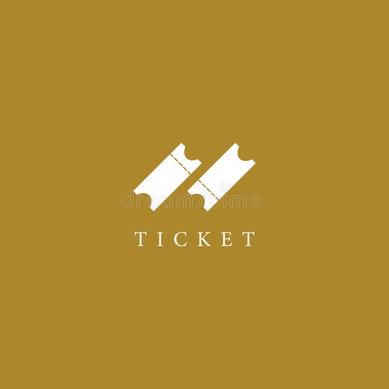 Ticket logo vector stock vector. Illustration of cinema - 188450631