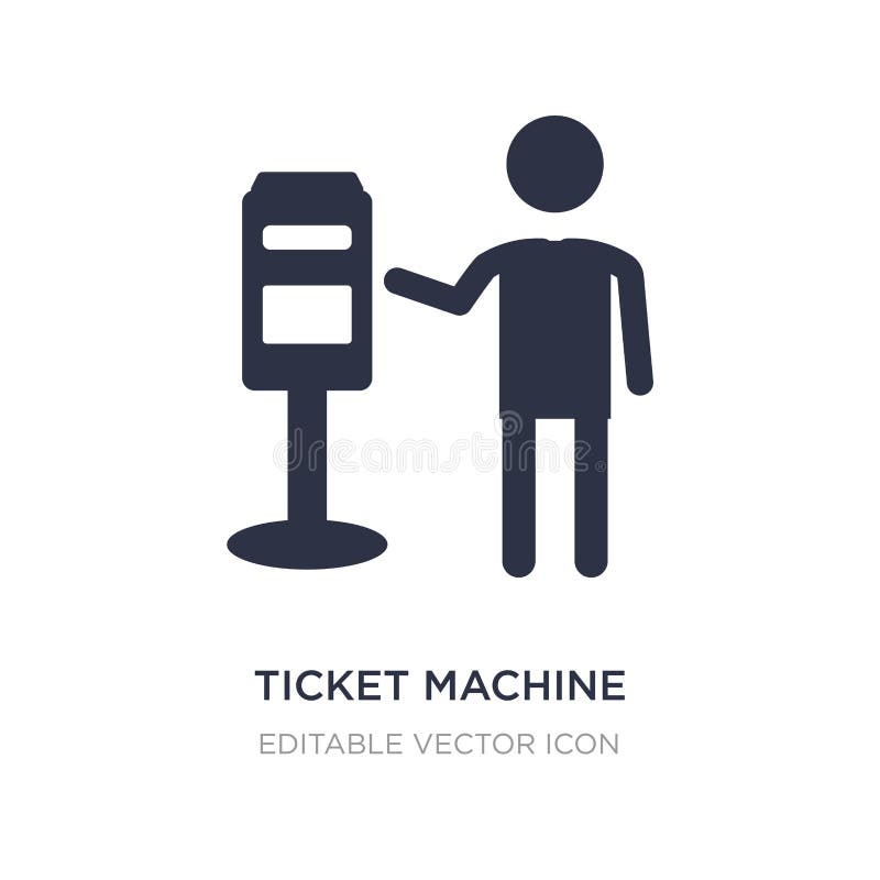 Ticket Machine Outline Vector Icon. Thin Line Black Ticket Machine Icon ...