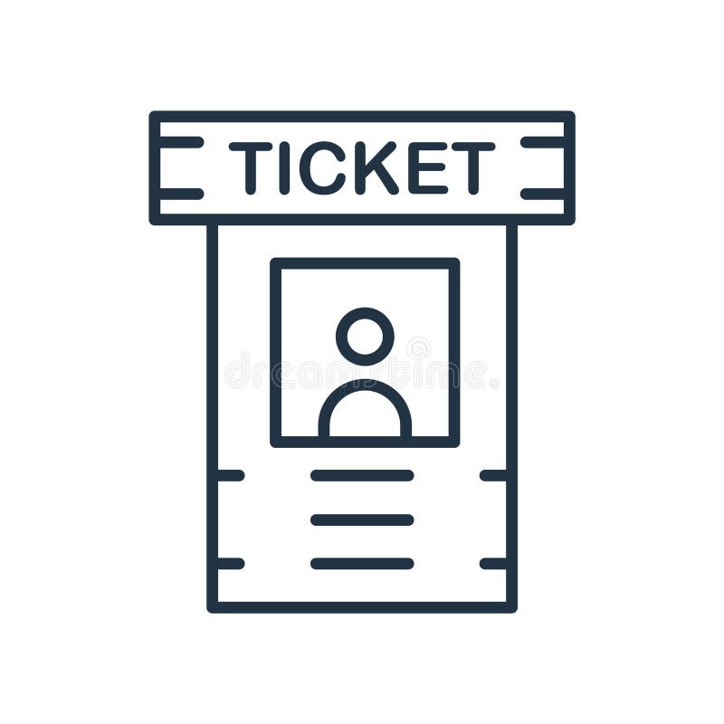 Ticket Office Icon Vector Isolated on White Background, Ticket Office ...