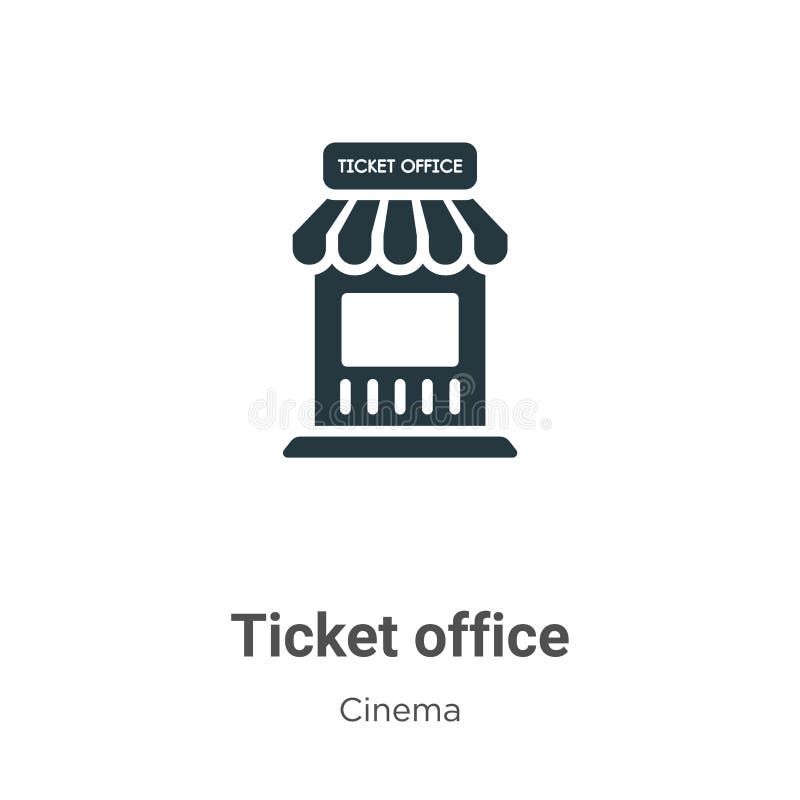 Box Office Vector Icon on White Background. Flat Vector Box Office Icon ...