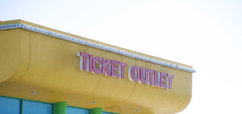 Ticket Outlet editorial stock image. Image of attractions - 202492489