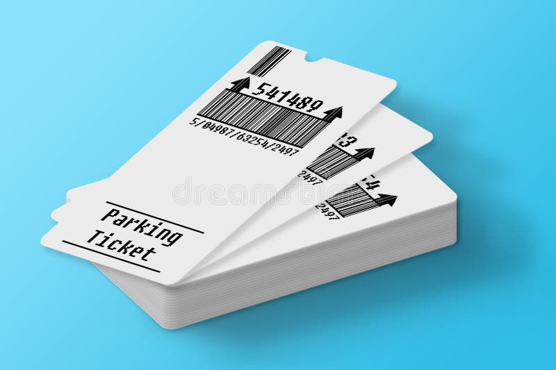Ticket for Parking Area Concept Image Stock Photo - Image of area ...