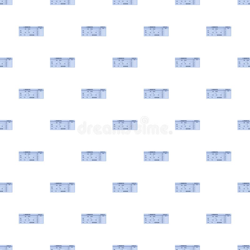 Ticket Pattern Seamless Vector Stock Vector - Illustration of boarding ...