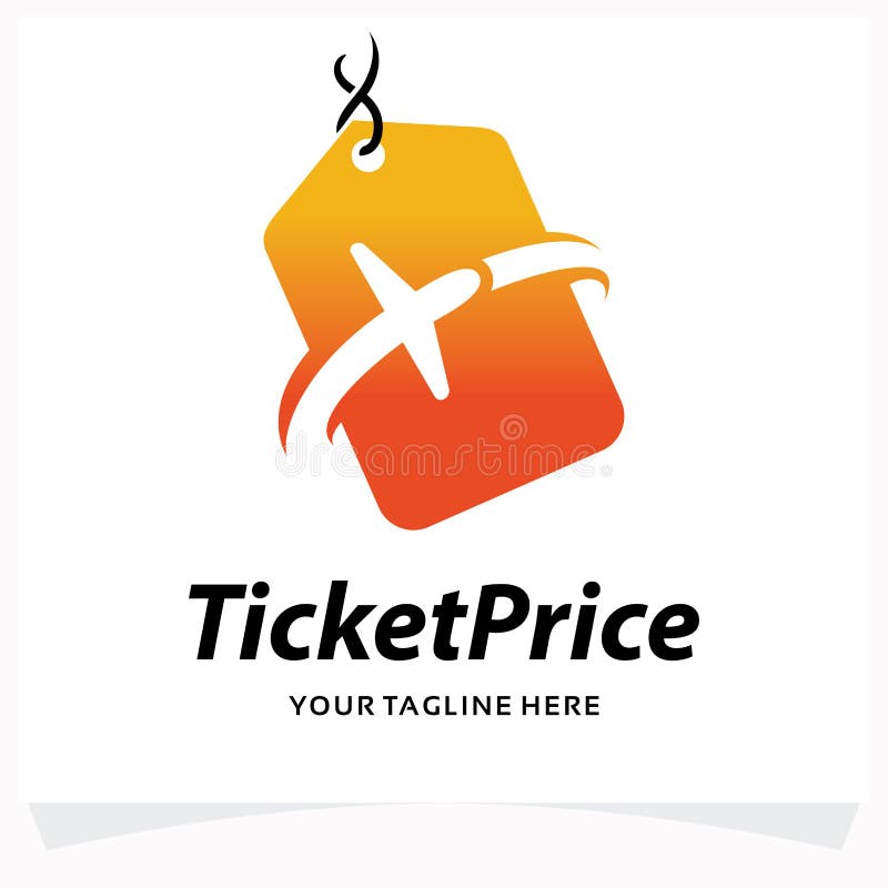 Ticket Price Logo Template Design Template Stock Vector - Illustration ...