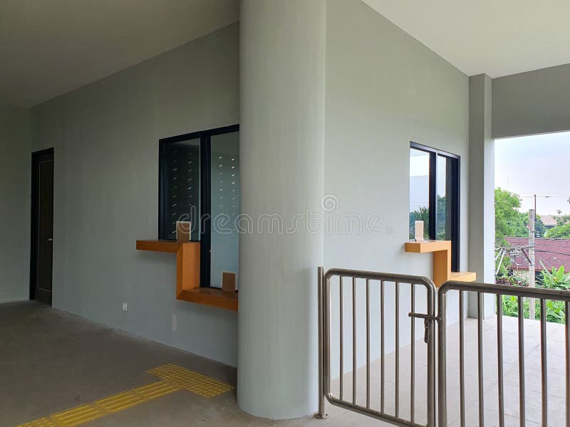 Ticket Purchase or Electronic Money Top-up Counter at the Train Station ...