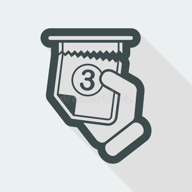 Ticket queue icon stock vector. Illustration of queue - 117818401