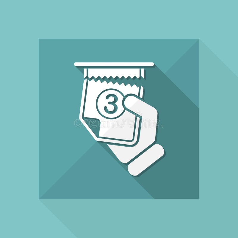 Ticket queue icon stock vector. Illustration of queue - 117818401