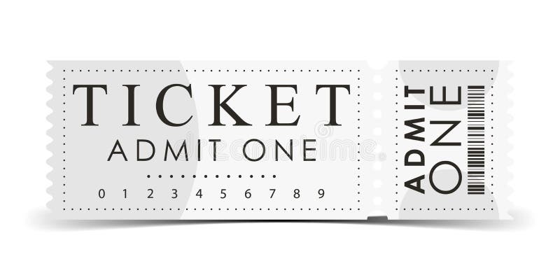 Ticket Sample. Modern Ticket Card Template. Vector. Stock Vector ...