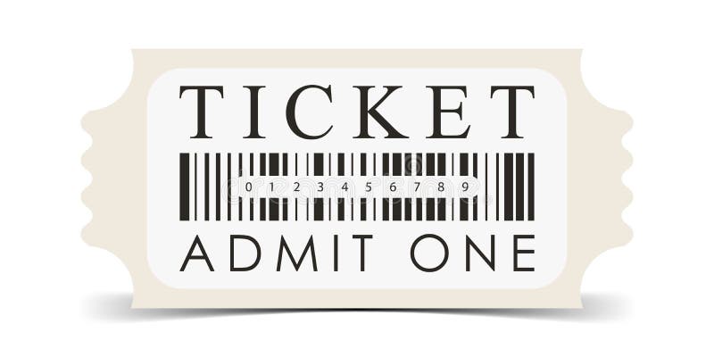 Ticket Sample. Modern Ticket Card Template. Vector Illustration. Stock ...