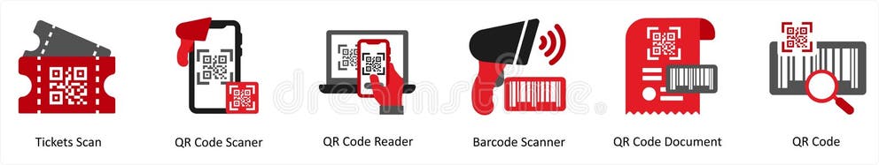 Ticket Scan, Qr Code Scanner, Qr Code Reader Stock Vector ...