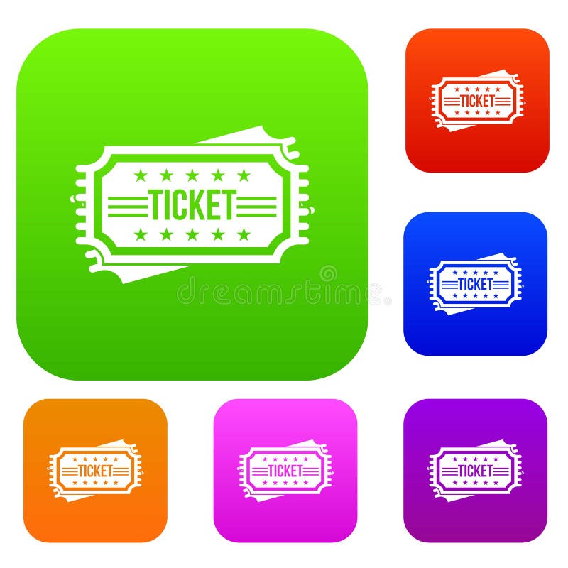 Ticket set collection stock vector. Illustration of festival - 99320736
