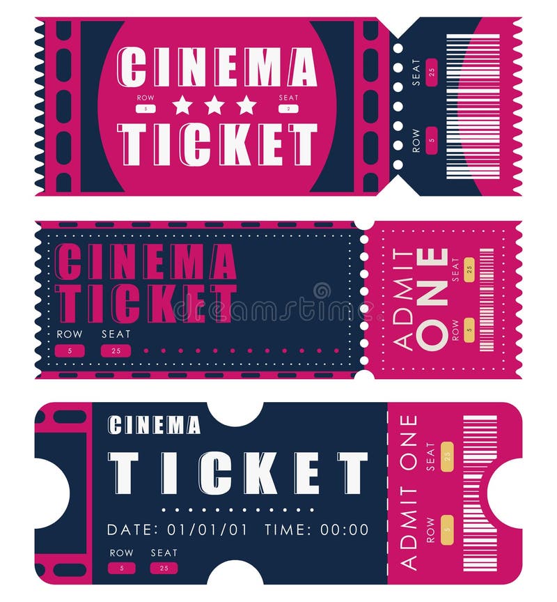 Ticket Set. Pass Card Design. Isolated. Vector. Stock Vector ...