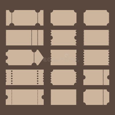 Ticket Shape Stock Illustrations – 10,721 Ticket Shape Stock ...