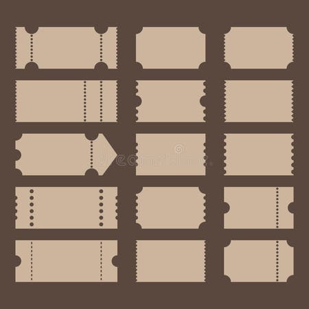 Ticket Shape Stock Illustrations – 11,039 Ticket Shape Stock ...