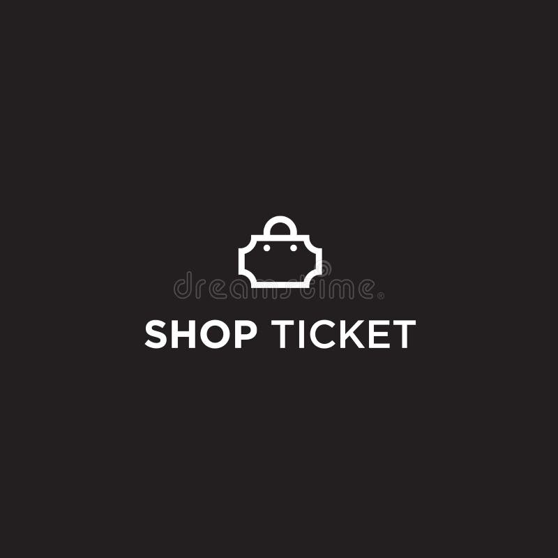 Ticket Shop Logo or Ticket Icon Stock Vector - Illustration of circle ...