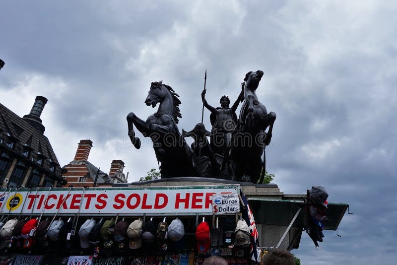 Boadicea statue stock image. Image of british, commemorate - 5204069