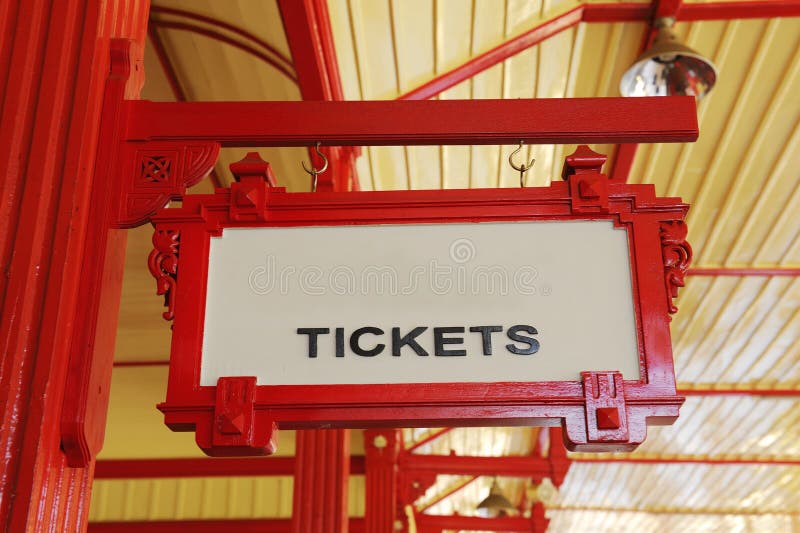 Ticket sign stock photo. Image of sign, information, banner - 43698840