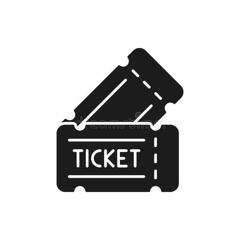 Ticket Stub Silhouette Stock Illustrations – 158 Ticket Stub Silhouette ...