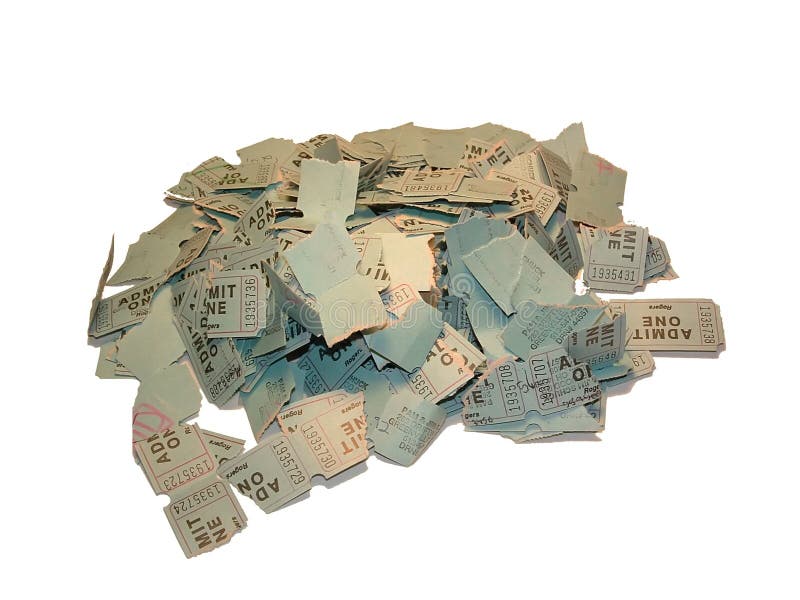 Ticket stubs stock image. Image of pile, isolated, ripped - 148729