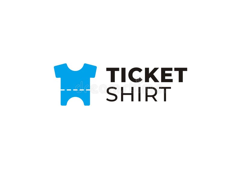 Ticket with T-shirt Logo Design Icon Vector Stock Vector - Illustration ...