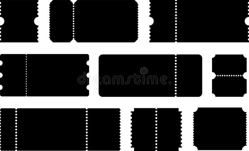 Ticket Template. Concert Ticket, Lottery Coupons, Coupon Vector Stock ...