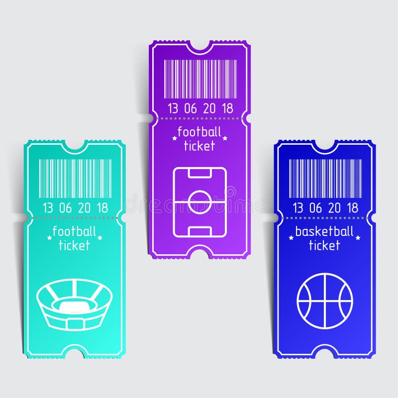 Football Ticket Template Stock Illustrations – 1,484 Football Ticket ...