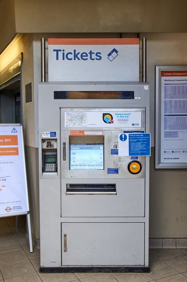 Ticket Terminal in London, UK Editorial Image - Image of ticketing ...