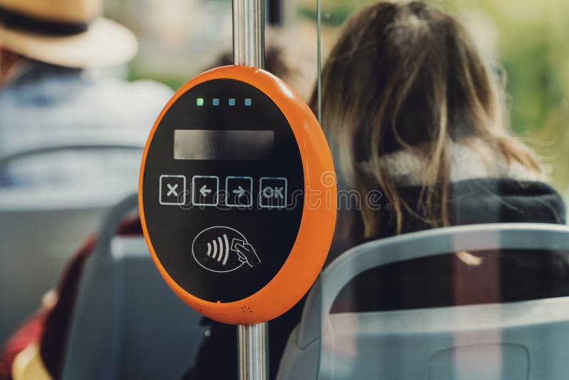 Ticket validation system stock photo. Image of device - 260652532