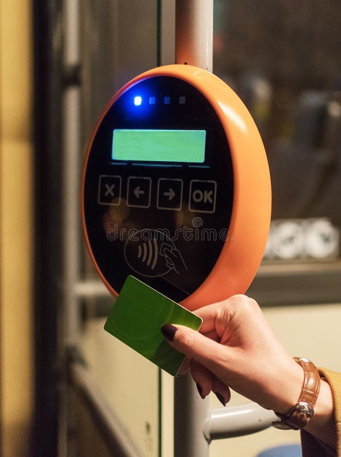 Ticket validation system. editorial photography. Image of plastic ...