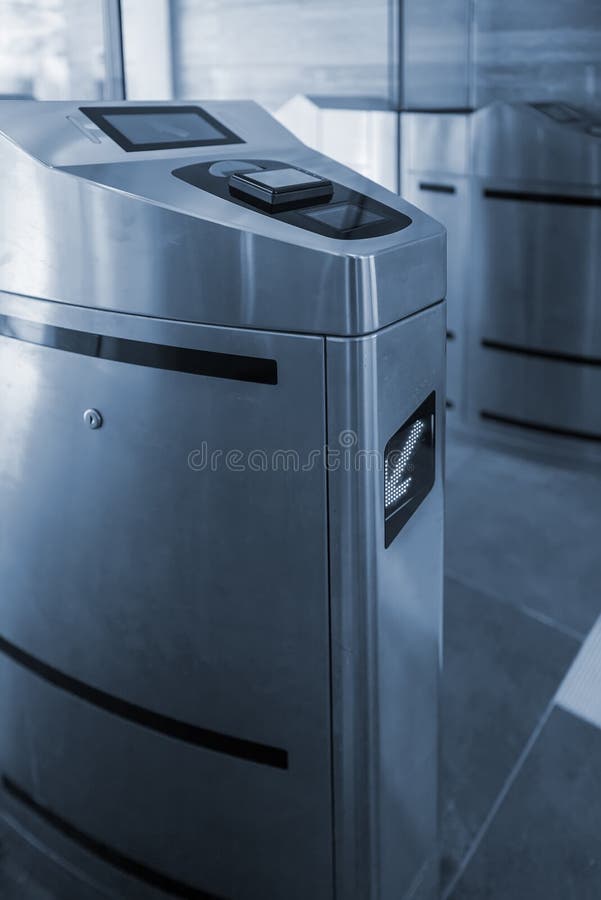 Ticket validator gates stock image. Image of modern - 273161873